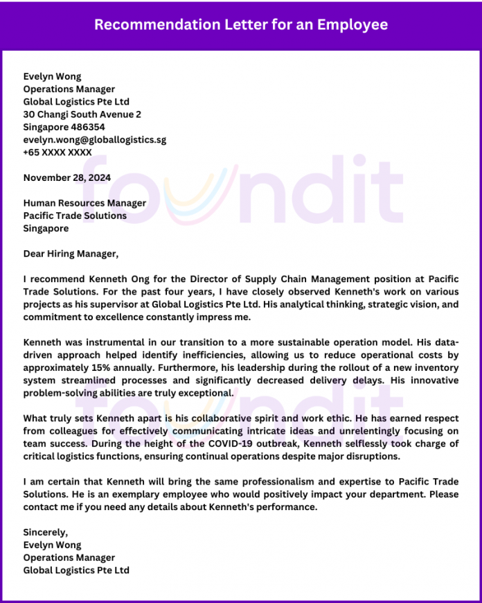 How to Write a Recommendation Letter: Tips, Templates & Examples - foundit